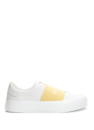 Givenchy Kadın Beyaz Sarı Logo Lastikli Deri Sneaker 36 Eu Givenchy Kadın Beyaz Sarı Logo Lastikli Deri Sneaker 36 Eu