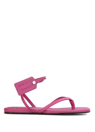 Off-White Kadın Şeftali Deri Sandalet Pembe 36 EU Off-White Kadın Şeftali Deri Sandalet Pembe 36 EU
