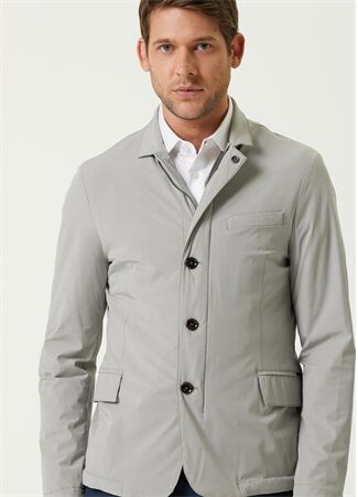 Moorer Erkek Tebaldo Gri Polo Yaka Dış Ceket 54 IT