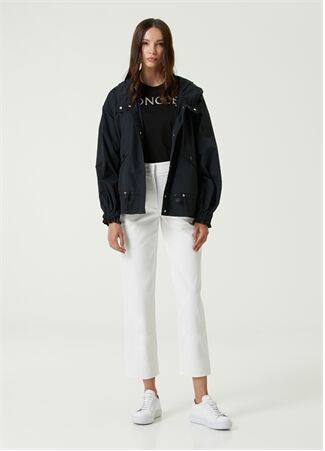 Moncler Kadın Beyaz Crop Pantolon 40 IT