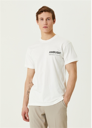 Ambush Erkek Beyaz Logo Baskılı T-shirt S Eu Ambush Erkek Beyaz Logo Baskılı T-shirt S Eu