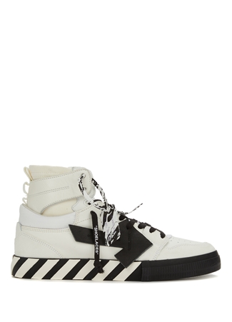 Off-White Erkek Siyah Beyaz Logo Detaylı Deri Sneaker 44 EU Off-White Erkek Siyah Beyaz Logo Detaylı Deri Sneaker 44 EU