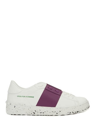 Valentino Garavani Kadın Beyaz Mor Logolu Sneaker 36 Eu Valentino Garavani Kadın Beyaz Mor Logolu Sneaker 36 Eu