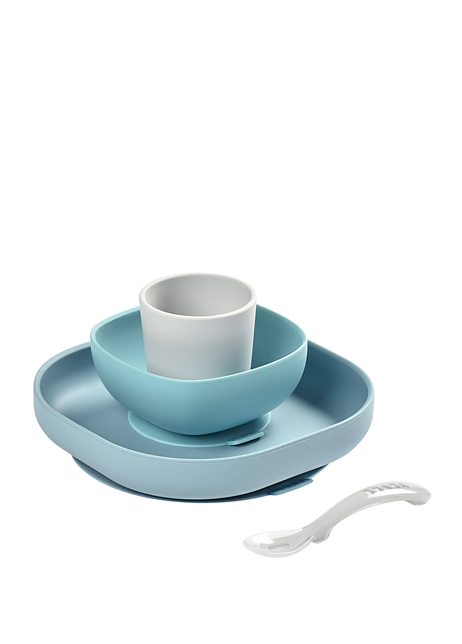 Beaba - Jungle Silicone 4-Pack Baby Feeding Set