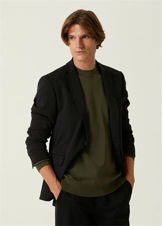 Network Erkek Slim Fit Siyah Ceket 50-6N EU