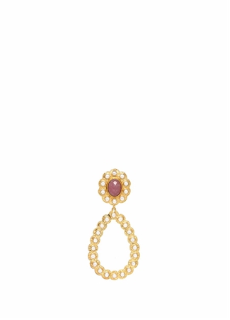 Valere Kadın Gold Geometrik Formlu Küpe Altın Rengi EU