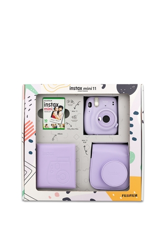 Fuji Instax Mini Bundle Kutu Lila Fotoğraf Makinesi Mor EU Fuji Instax Mini Bundle Kutu Lila Fotoğraf Makinesi Mor EU