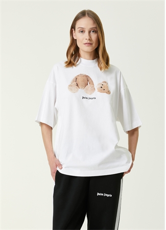 Palm Angels Kadın Teddy Bear Beyaz Baskılı T-shirt XS EU Palm Angels Kadın Teddy Bear Beyaz Baskılı T-shirt XS EU