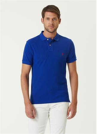 Polo Ralph Lauren Erkek Saks Yaka T-shirt Mavi M EU Polo Ralph Lauren Erkek Saks Yaka T-shirt Mavi M EU