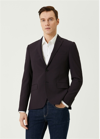 Palzileri Lab Erkek Lord Lacivert Pötikare Desenli Yün Ceket 48 IT