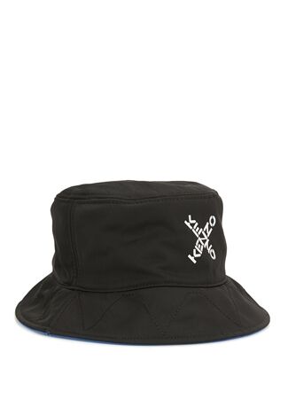 Kenzo Kadın Siyah Logo baskılı Şapka EU