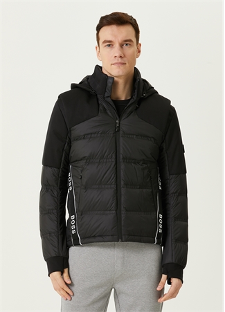 Boss Erkek Regular Fit Siyah Kapüşonlu Logolu Mont S Eu Boss Erkek Regular Fit Siyah Kapüşonlu Logolu Mont S Eu