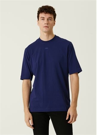 Off-White Erkek Lacivert Logo Detaylı T-shirt S EU Off-White Erkek Lacivert Logo Detaylı T-shirt S EU