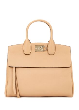 Salvatore Ferragamo Kadın Bej Deri Çanta Eu