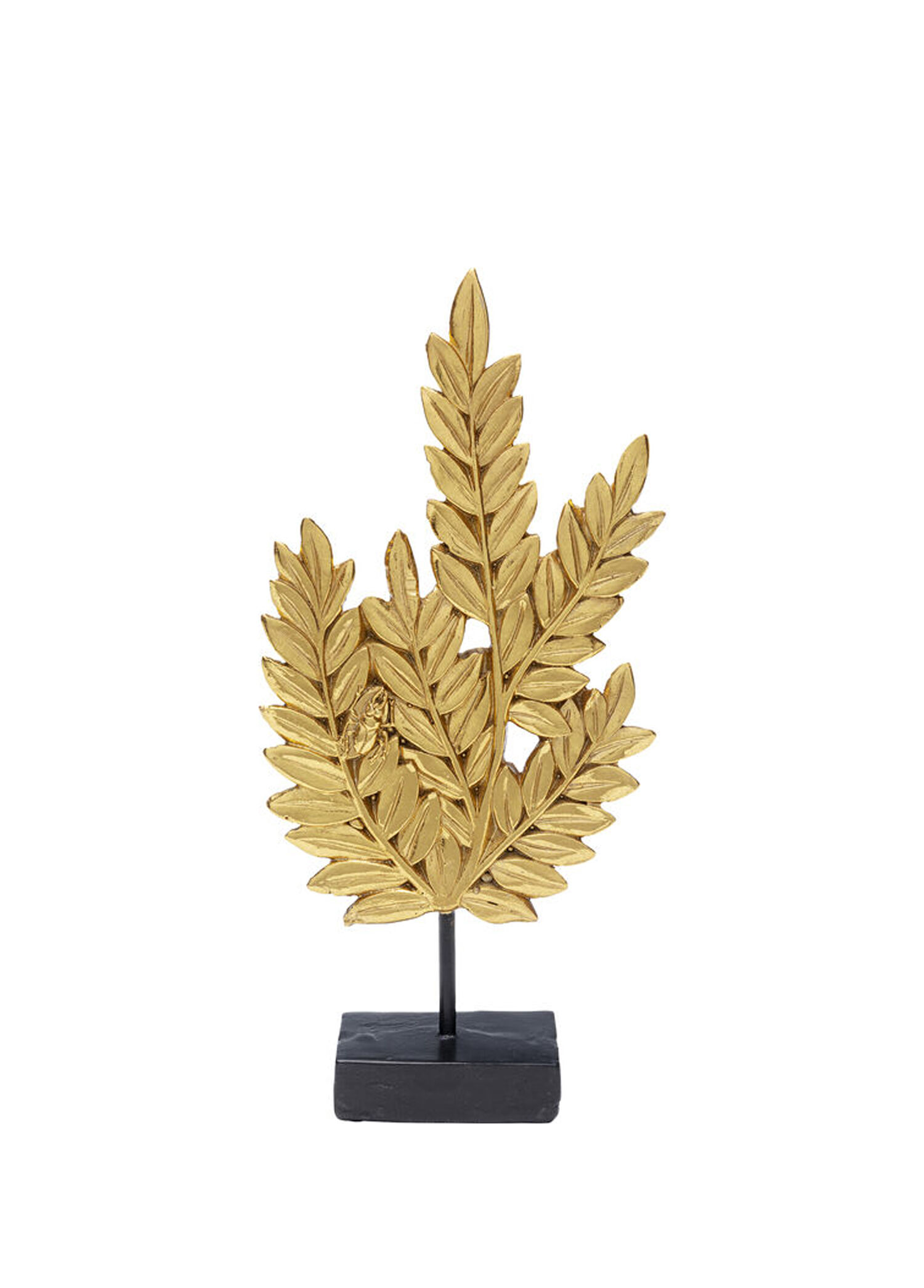 Kare Design - Leaves Gold Dekoratif Obje 30cm - Çok Renkli