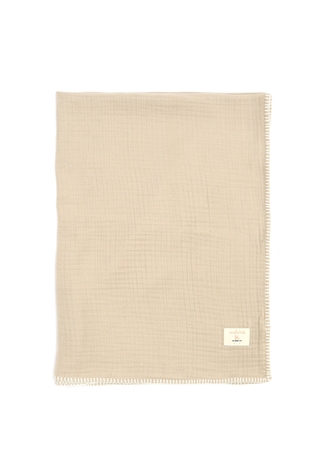 Miela Bebek Bej 4 Kat Dokuma Müslin Battaniye EU Miela Bebek Bej 4 Kat Dokuma Müslin Battaniye EU