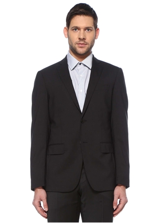 Palzileri Lab Erkek Antrasit Kelebek Yaka Yün Ceket Gri 48 IT