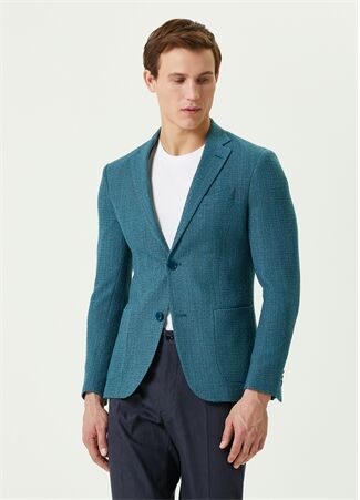 Etro Erkek Mavi Kelebek Yaka Ceket 48 IT