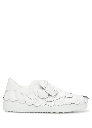 Valentino Garavani Kadın Rose Beyaz Deri Sneaker 35.5 EU