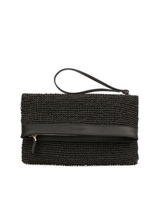 Divarese Kadın Siyah Hasır El Portföyü Eu