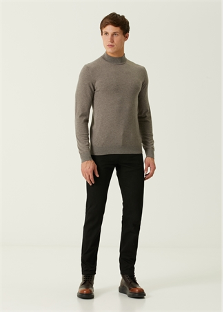 Fendi Erkek Siyah Logo Desenli Jean Pantolon 32 US