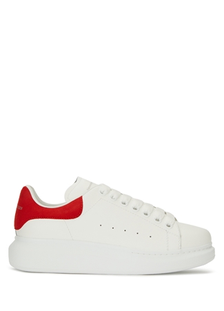 Alexander McQueen Kadın Oversize Beyaz Logolu Deri Sneaker Kırmızı 36 EU Alexander McQueen Kadın Oversize Beyaz Logolu Deri Sneaker Kırmızı 36 EU