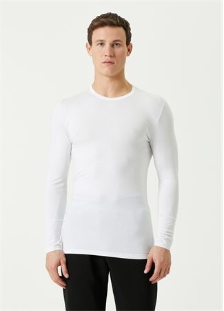 Zimmerli Erkek Beyaz Uzun Kollu T-shirt M EU