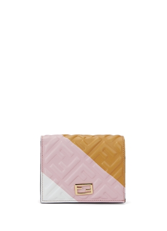 Fendi Kadın Colorblocked Logo Desenli Deri Cüzdan Eu Fendi Kadın Colorblocked Logo Desenli Deri Cüzdan Eu