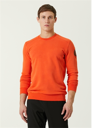 Ruck&Maul Erkek Turuncu Patch Detaylı Sweatshirt M EU Ruck&Maul Erkek Turuncu Patch Detaylı Sweatshirt M EU