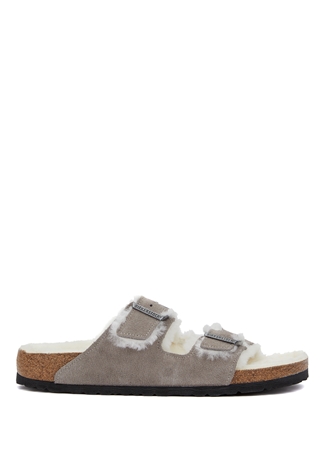 Birkenstock Erkek Arizona Shearling Taş Süet Terlik Gri 42 EU Birkenstock Erkek Arizona Shearling Taş Süet Terlik Gri 42 EU