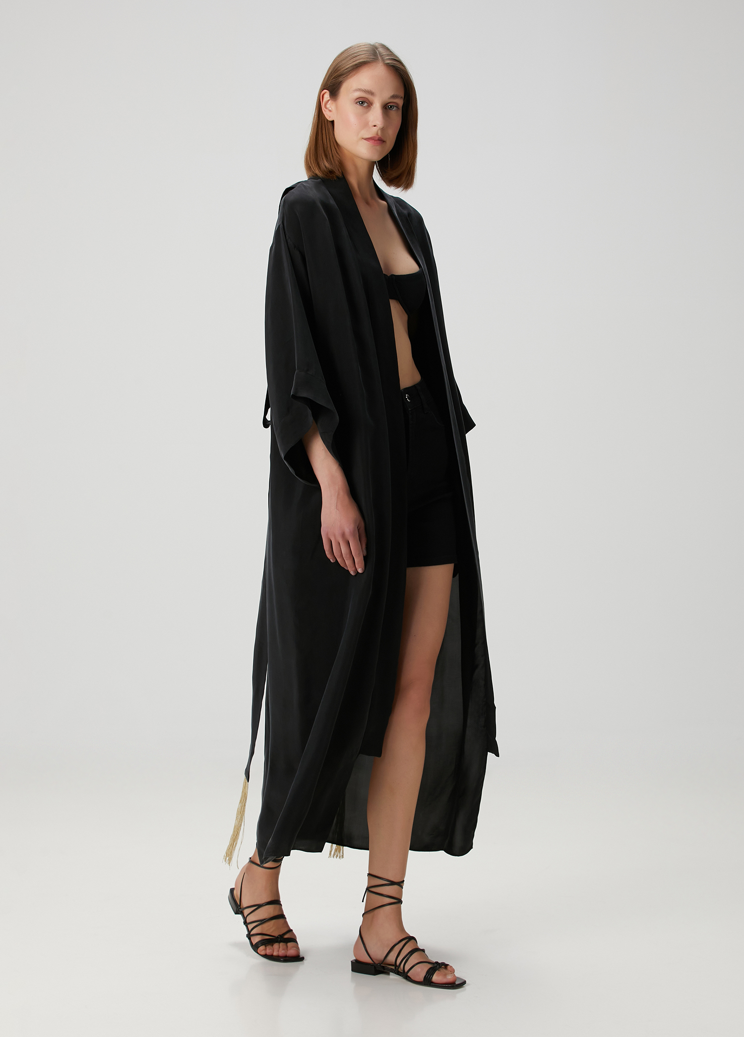 Jaquette Siyah Kadın Jilda Artdeco Siyah Kimono 1720721 | Beymen