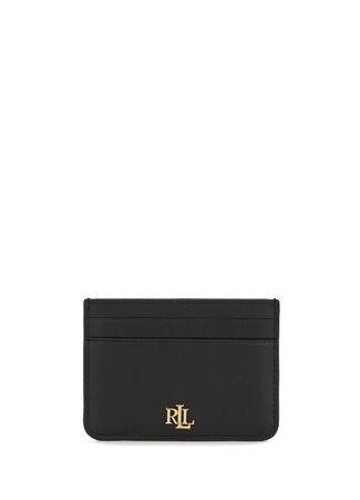 Lauren Ralph Kadın Siyah Logolu Deri Kartlık EU