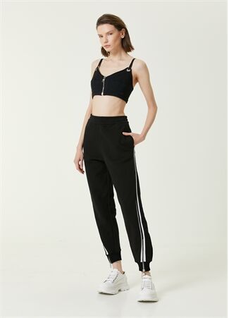 Alexander McQueen Kadın Siyah Fermuar Detaylı Jogger Eşofman 42 IT