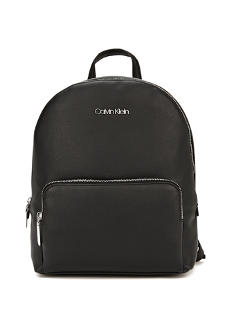 Calvin Klein Kadın Siyah Logolu Sırt Çantası EU Calvin Klein Kadın Siyah Logolu Sırt Çantası EU