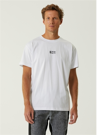 Boy London Erkek Beyaz Logo Baskılı Basic T-shirt XS EU Boy London Erkek Beyaz Logo Baskılı Basic T-shirt XS EU