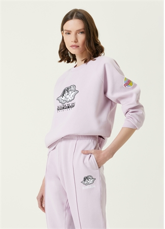 Napapijri Kadın Sweatshirt Pembe L Eu Napapijri Kadın Sweatshirt Pembe L Eu