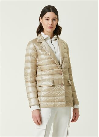 Herno Kadın Bej Puff Mont 38 IT