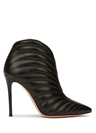 Gianvito Rossi Kadın Siyah Kapitoneli Deri Bot 36 EU Gianvito Rossi Kadın Siyah Kapitoneli Deri Bot 36 EU