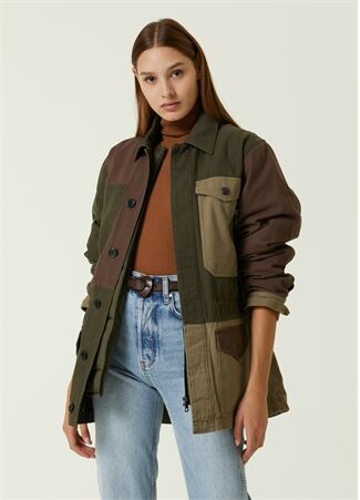 Zadig&Voltaire Kadın Kim Haki Patchwork Detaylı Parka M EU