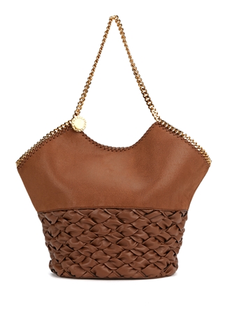 Stella McCartney Kadın Taba Örgü Dokulu Omuz Çantası Turuncu EU Stella McCartney Kadın Taba Örgü Dokulu Omuz Çantası Turuncu EU