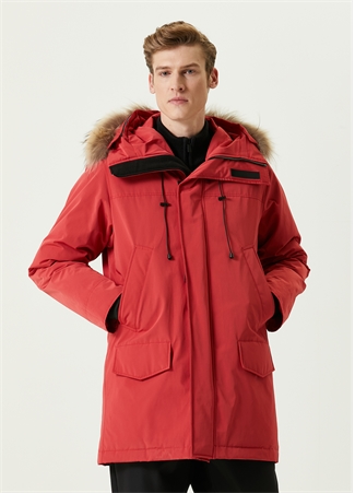 Beymen Collection Erkek Kırmızı Kapüşonlu Thermal Kaban S IT Beymen Collection Erkek Kırmızı Kapüşonlu Thermal Kaban S IT