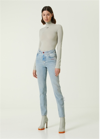 Off-White Kadın Mavi Jean Pantolon 25 US Off-White Kadın Mavi Jean Pantolon 25 US
