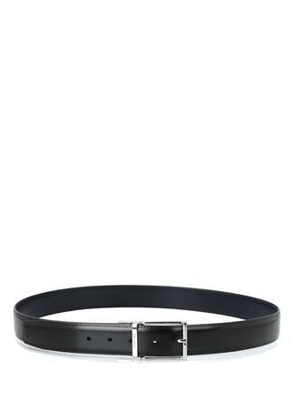 Santoni Erkek Siyah Deri Kemer 0 EU