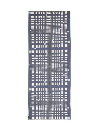 Pal Zileri Erkek Lacivert Geometrik Desenli Atkı Mavi EU Pal Zileri Erkek Lacivert Geometrik Desenli Atkı Mavi EU