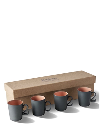 Esma Dereboy 2022 Figürlü 4lü Porselen Kahve Fincanı Takımı Çok Renkli