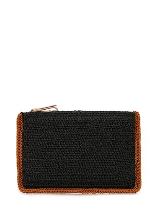 Mehry Mu Kadın Terra Siyah Dokulu El Portföyü EU