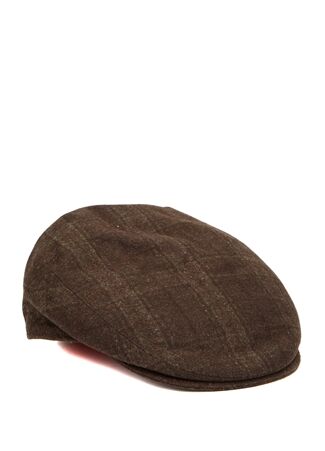 Isaia Erkek Kahverengi Ekose Desen Yün Şapka 58 EU Isaia Erkek Kahverengi Ekose Desen Yün Şapka 58 EU