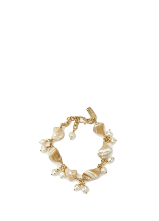 Beymen Collection Kadın Sedef Taşlı Bileklik Bej EU Beymen Collection Kadın Sedef Taşlı Bileklik Bej EU