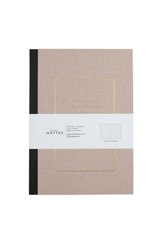 Studio Mottos Bej Noktalı Sert Kapaklı Defter EU Studio Mottos Bej Noktalı Sert Kapaklı Defter EU