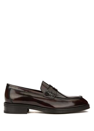 George Hogg Erkek Bordo Deri Loafer 40 Eu